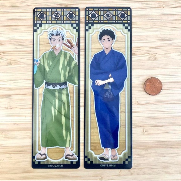 Art | Rare Haikyuu Plastic Bookmark Set Akaashi Bokuto | Poshmark
